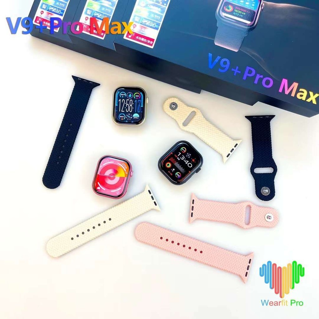 Nuevo V9 + PRO MAX Reloj Inteligente Pantalla AMOLED De 2,1 Pulgadas ...