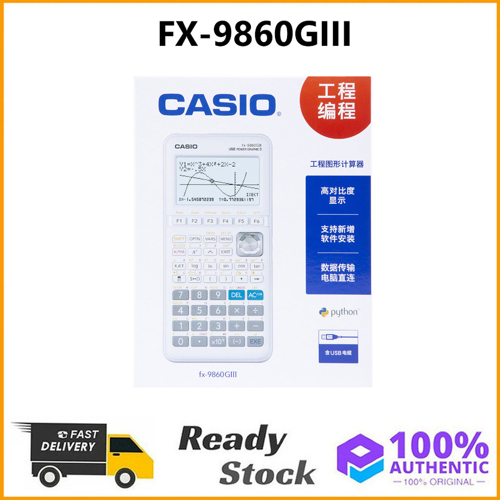 Casio FX-9860GIII Función Programación Ingeniería Gráfica Medición De Carretera Calculadora ...