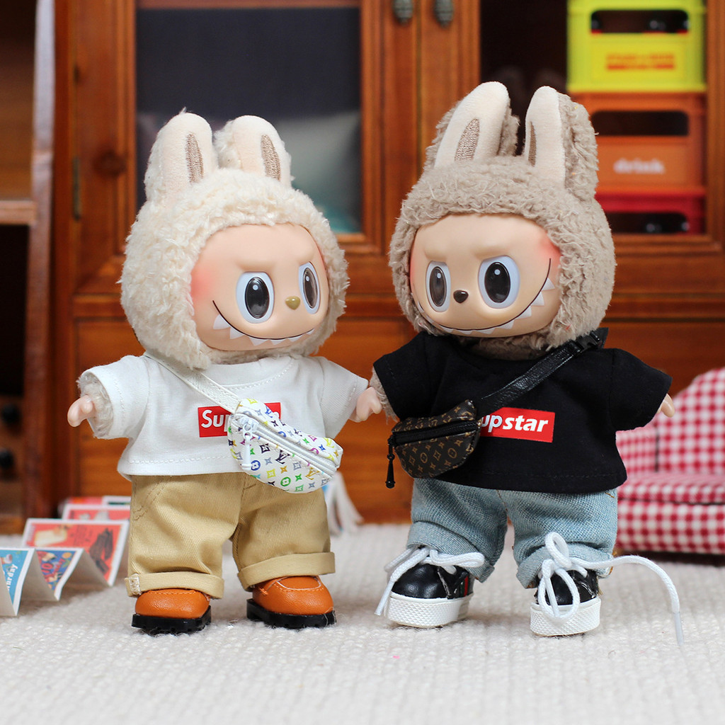 Ropa Única] 17cm Labubu Ropa De Vinilo Cara Muñeca Ropa De Lujo ...