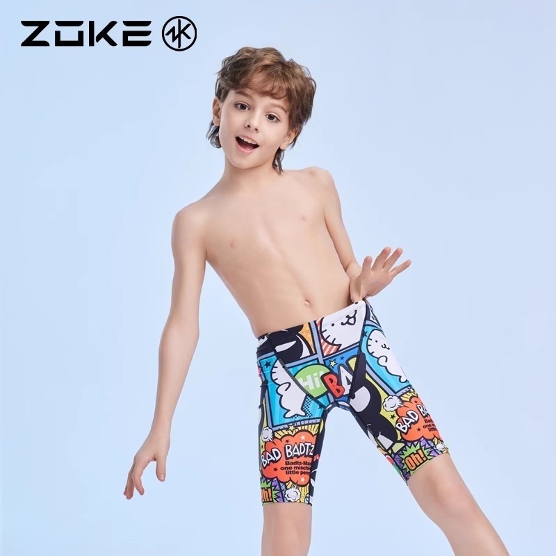 Zoke Boys'profesional Training Competition Trunks De Natación De ...