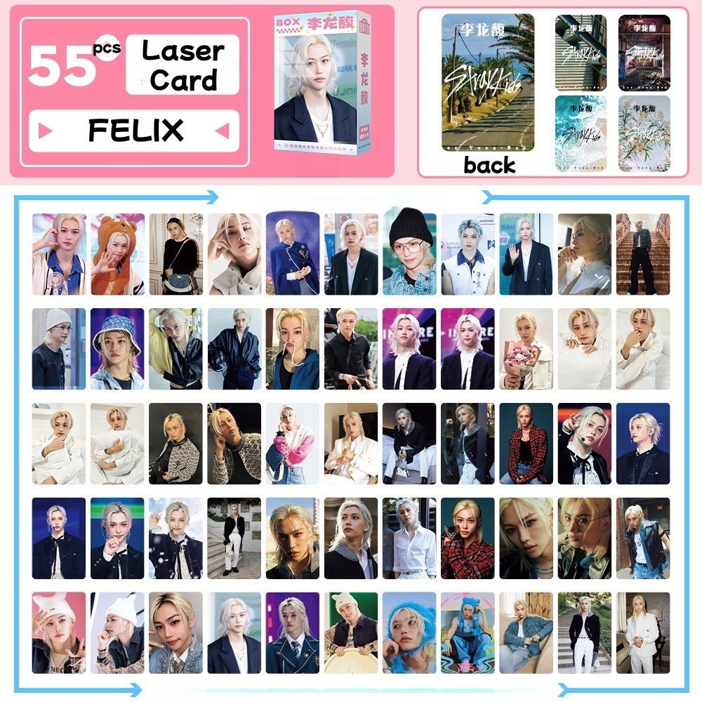 50-124pcs STRAY KIDS ATE Holographic Laser Lomo cards Lose My Breath ...