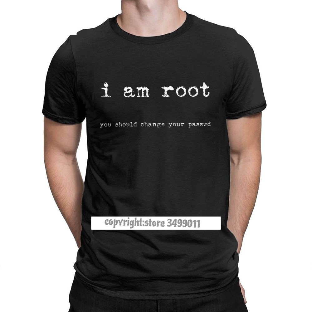 Soy Raíz Camisetas Hombres Algodón Novedad Ubuntu Línea De Comandos ...