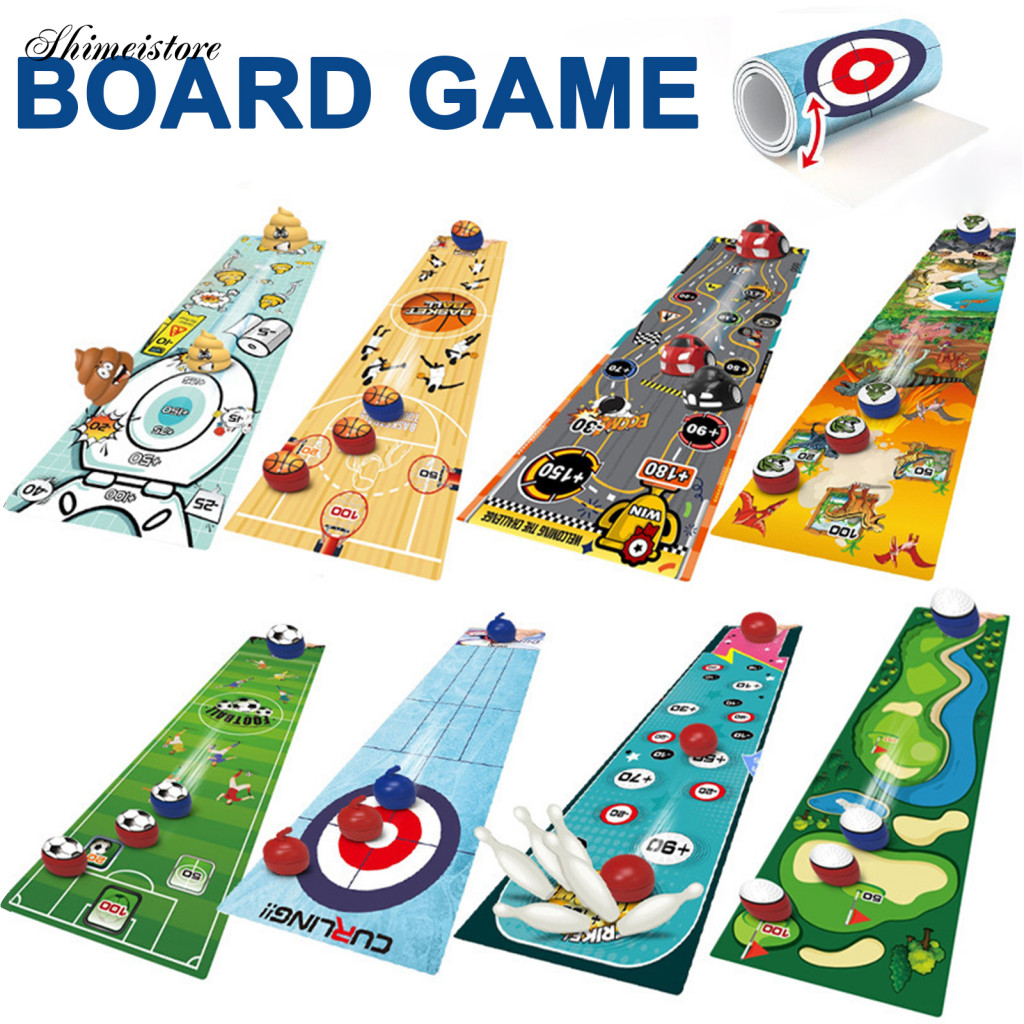 Family Board Game Kids Curling Interactive Educational Set with Various ...