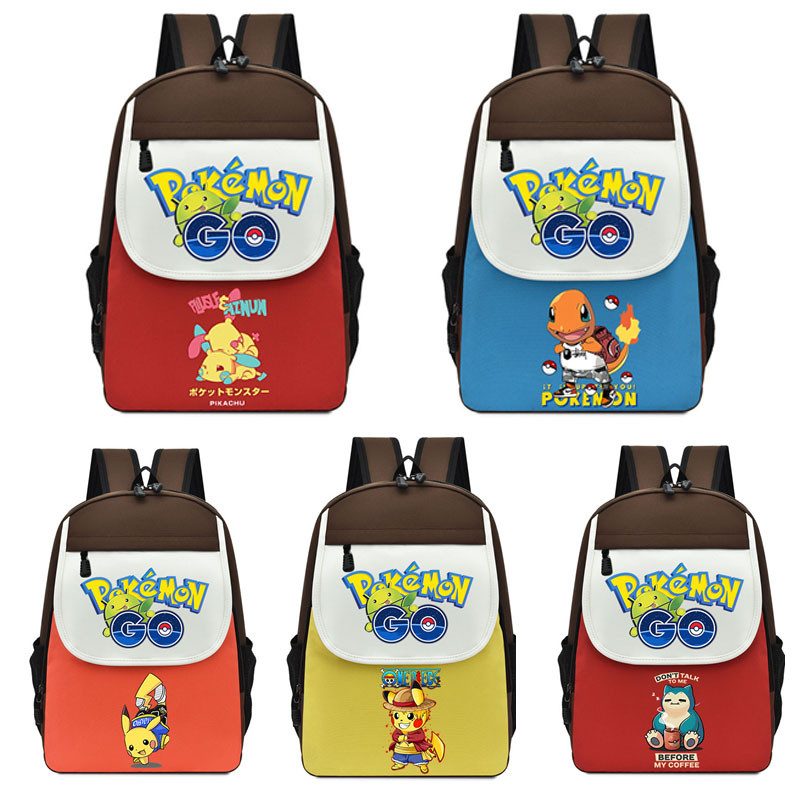 Anime Pikachu Mochila De Dibujos Animados Estudiante Niño Niña Pokemon ...