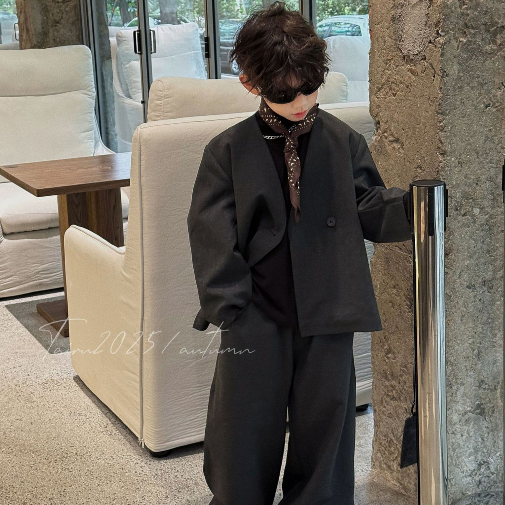 2025 Otoño De Los Niños De Alta Gama Suelta Traje Casual De Los Niños ...