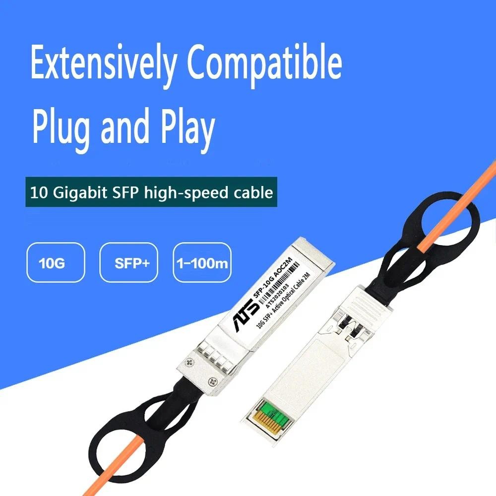 SFP 10G AOC OM2 + A 10GBASE Cable Óptico Activo Para Cisco , MikroTik ...