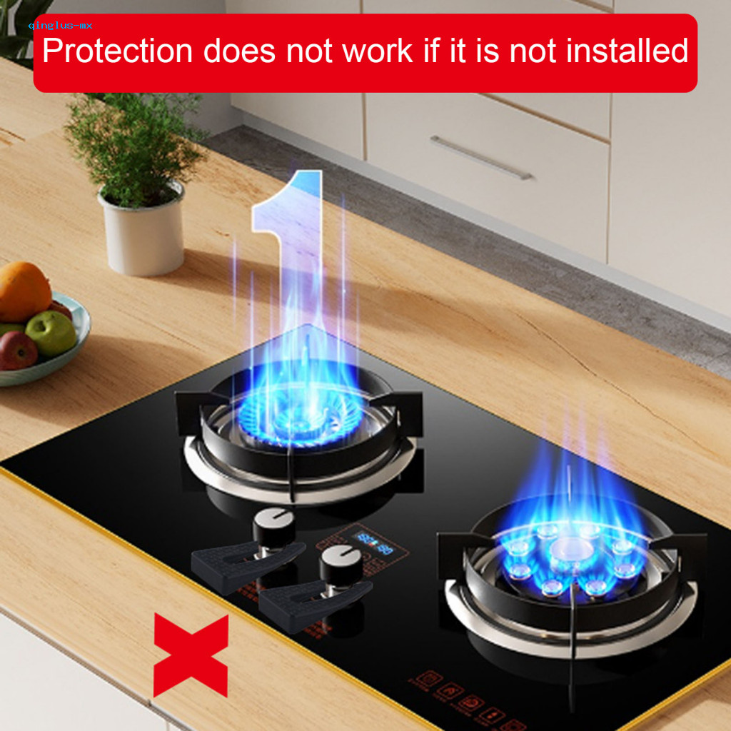 Gas Hob Knob Guard Universal Stove Lock Silicone Clip for Child Safety ...