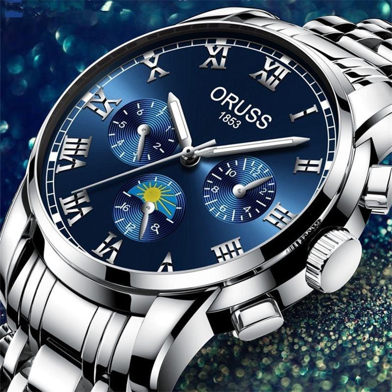 Genuino Goods Suizo Importado Oruss Reloj De Los Hombres Movimiento ...