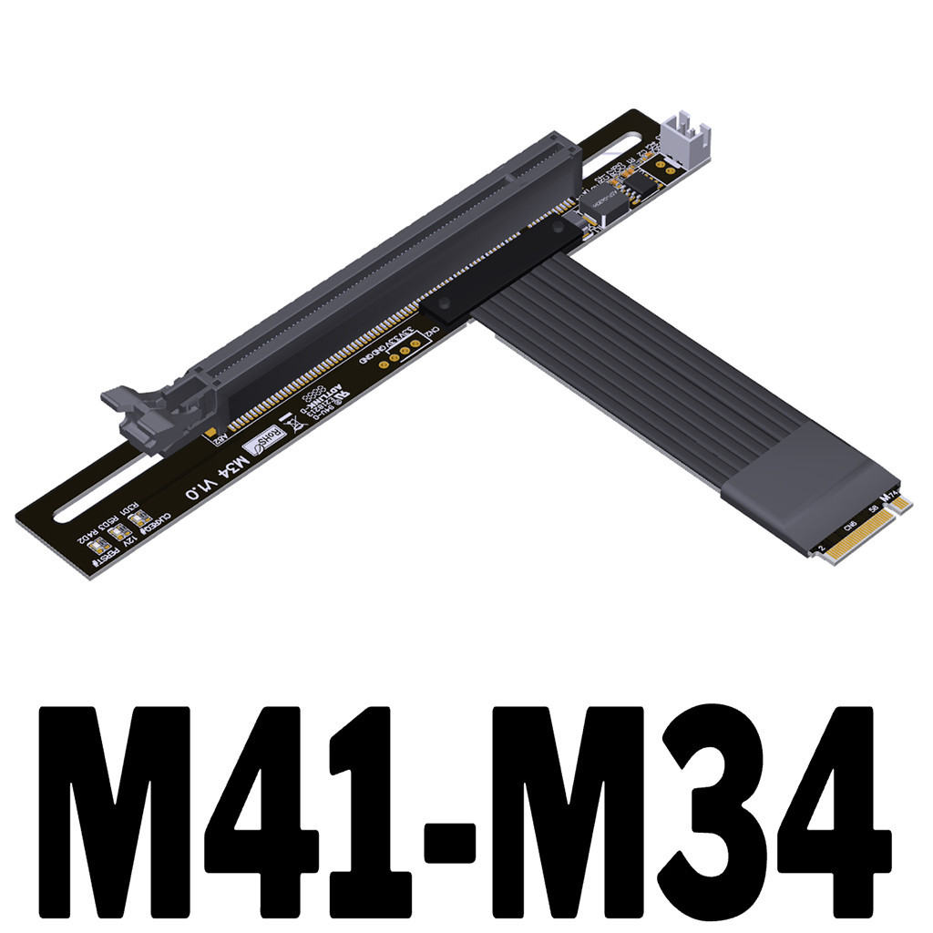 Para M . 2 NGFF NVMe Key A PCI-E 4.0 x16 Cable Adaptador PCIe4.0 x4 ...