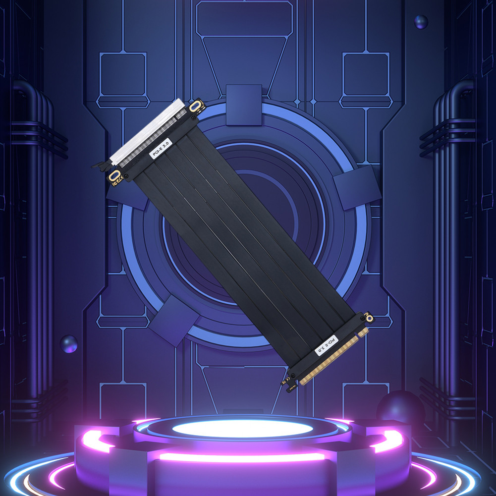 PCI-E 3.0 Riser Cable EMI Blindado Express Gen 3 GPU De Extensión ...