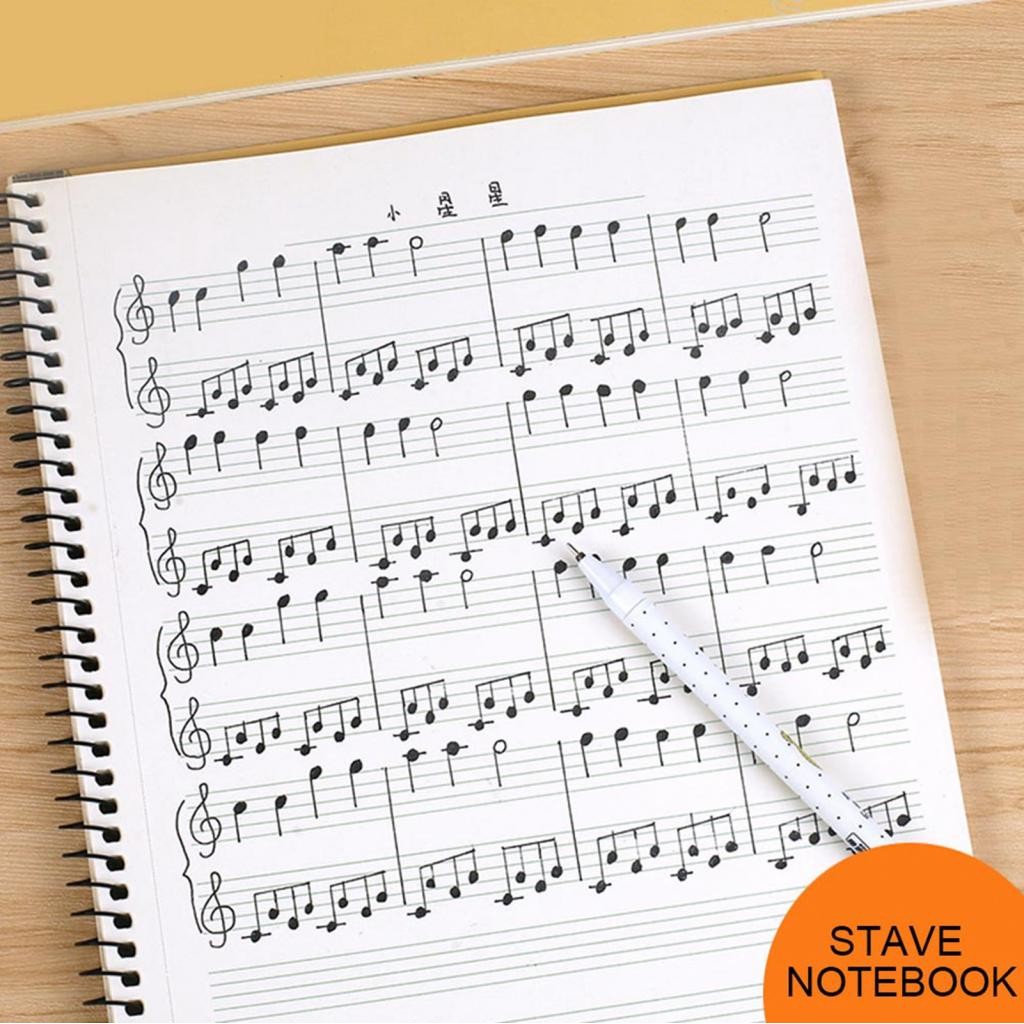 Musical Staff Notebook 50 Pages Notation Notes Book Notepad Music ...