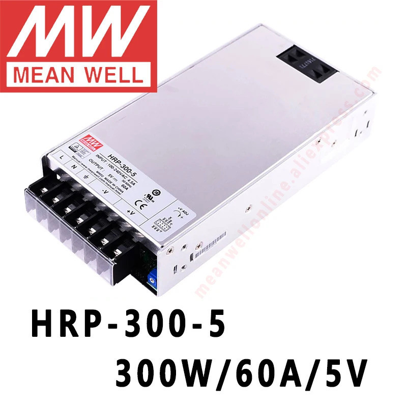 Mean Well HRP-300-5 meanwell 5V/60A/300W DC Salida Única Con Función ...