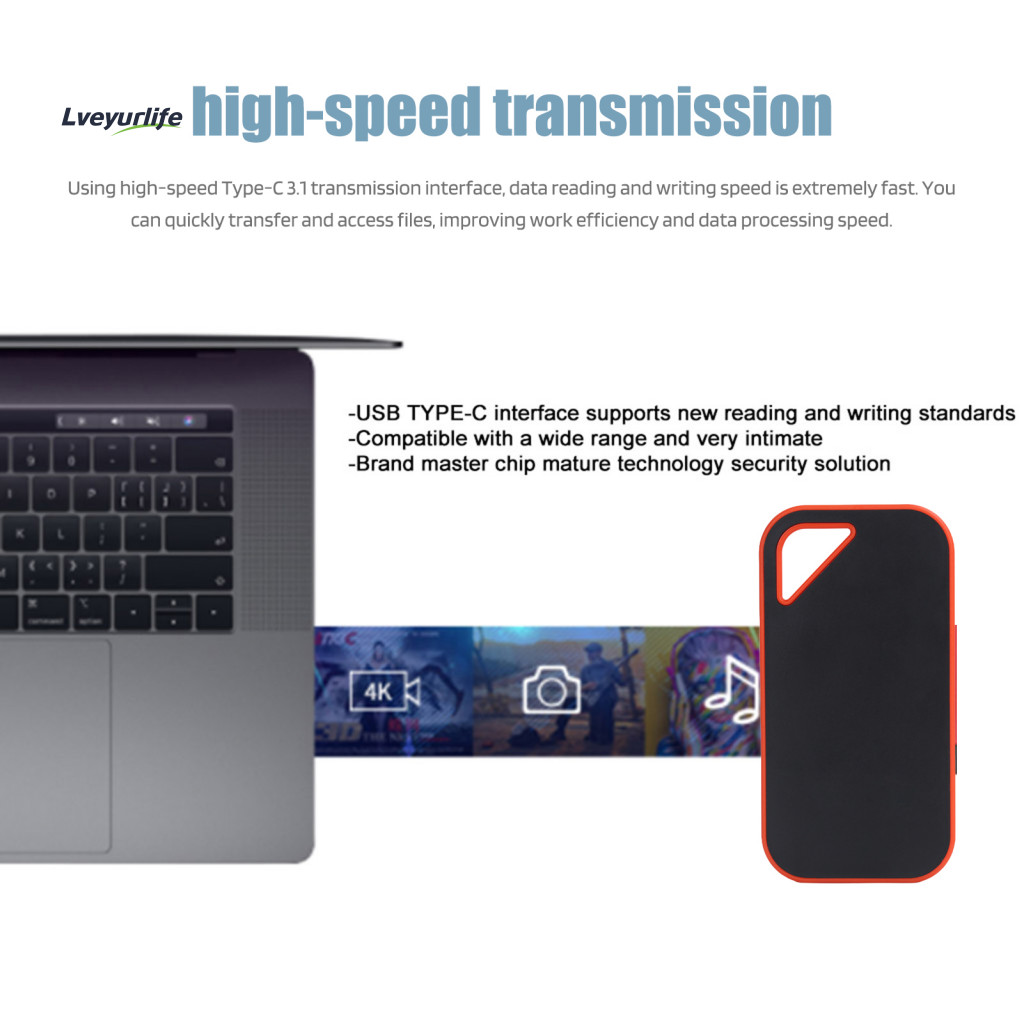 Fast Data Transfer Drive Type-c Hard High-speed External Hdd 1tb/2tb ...