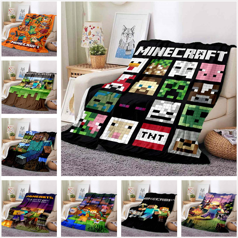 Minecraft sandbox video game Manta Impresa De Franela Para El Hogar ...