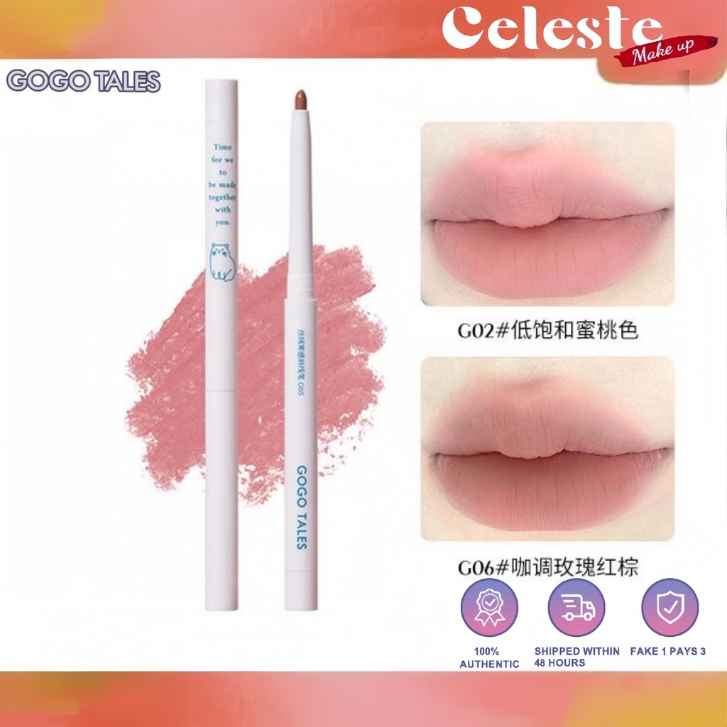 Gogo Tales Dance Lip Liner Nude Matte Lipstick Impermeable Formando ...