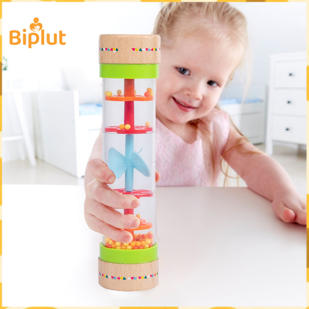 Biplut Raindrop Sound Maker Kids Rain Stick Colorido Juguete De Palo De ...