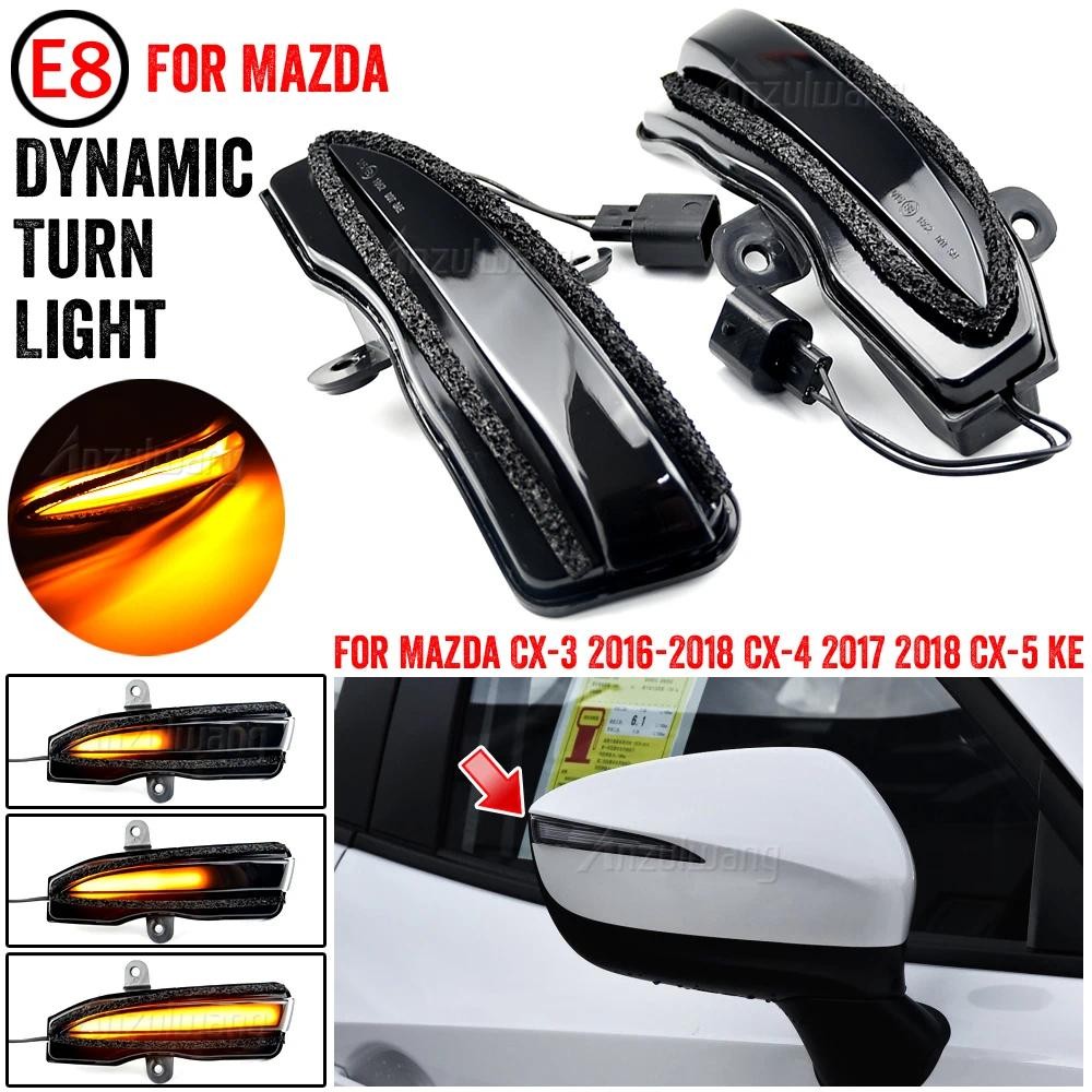 2 Piezas De Señal De Giro Dinámica LED Espejo Lateral Indicador De Luz Secuencial Para Mazda CX ...