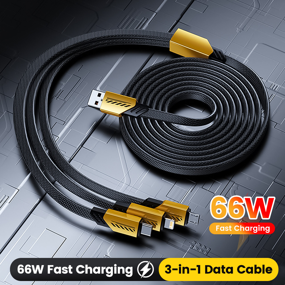 Twitch 3 En 1 Cable De Datos USB De Carga Rápida Micro/Tipo-C/lOS De Teléfono Móvil 66W | Shopee ...