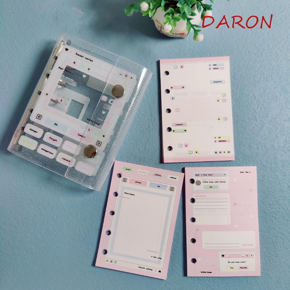 DARON M5 A8 Papel De Recambio De Hojas Sueltas , 5 Agujeros 60 De Carpeta En Espiral De Recarga ...