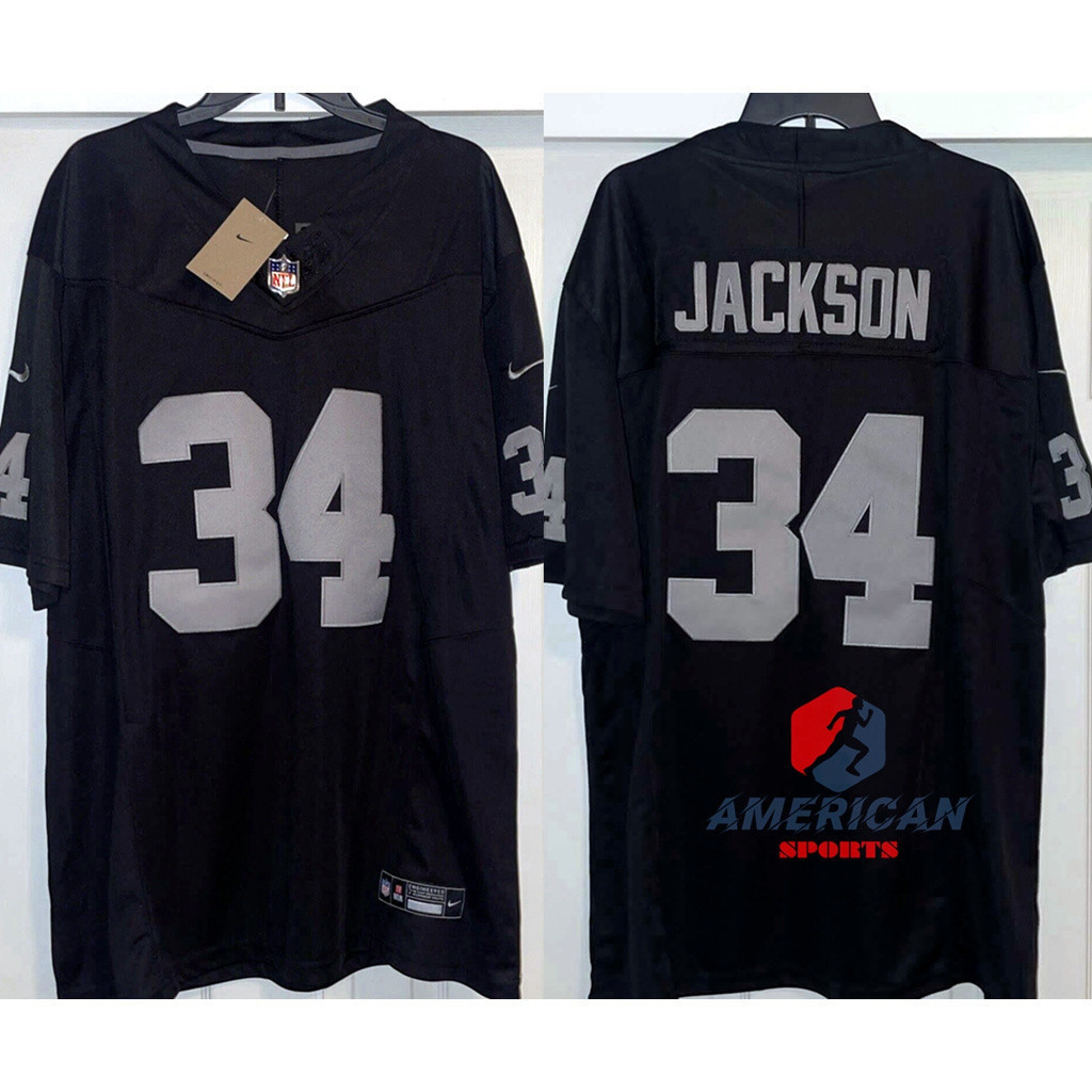 Camiseta Nfl Las Vegas Raiders Bo Jackson Limitada Vela Camiseta Copa ...