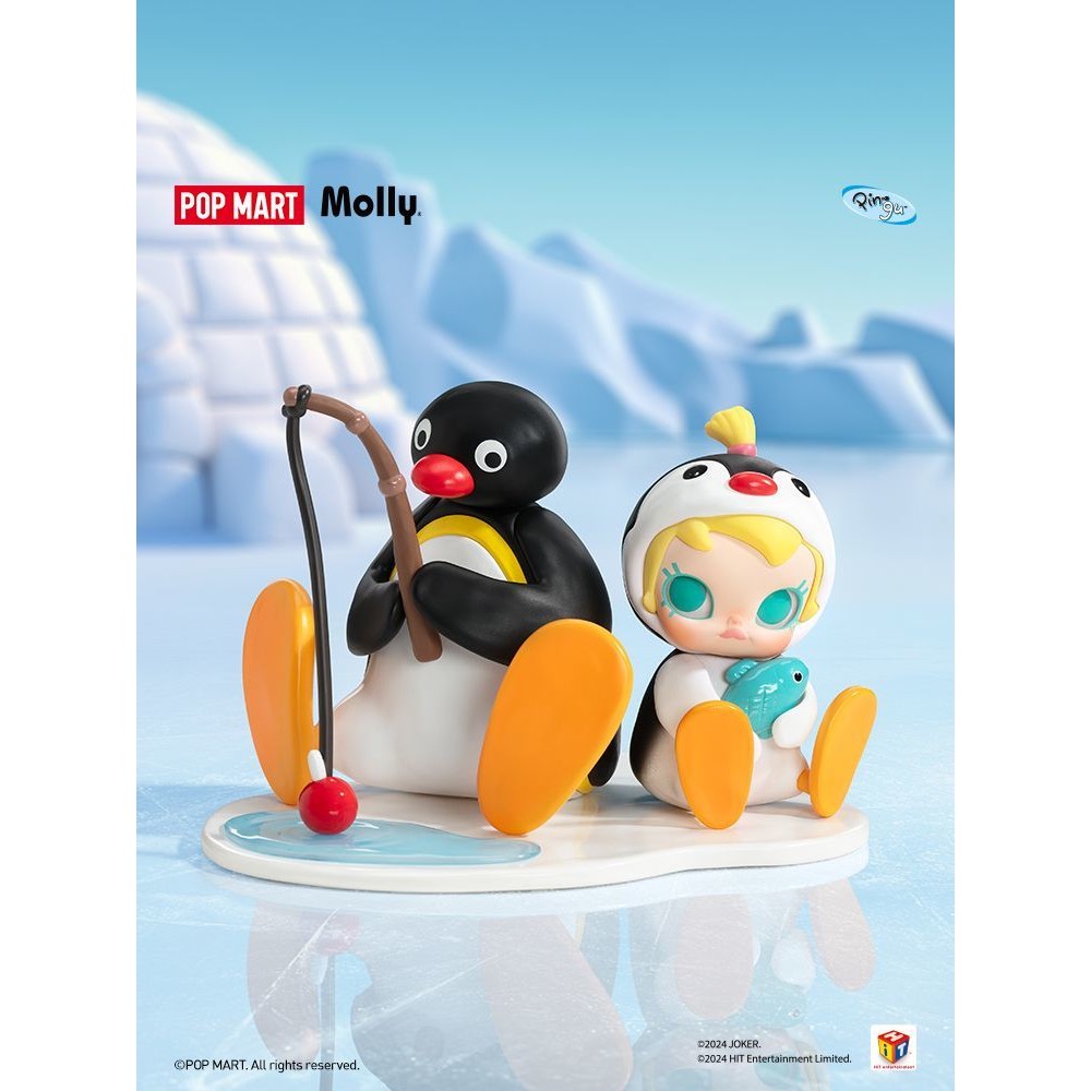 POPMART 泡泡 玛 特 Bebé Molly × PINGU 垂钓 时光 手 办 吊 卡 潮流 礼物 | Shopee Colombia