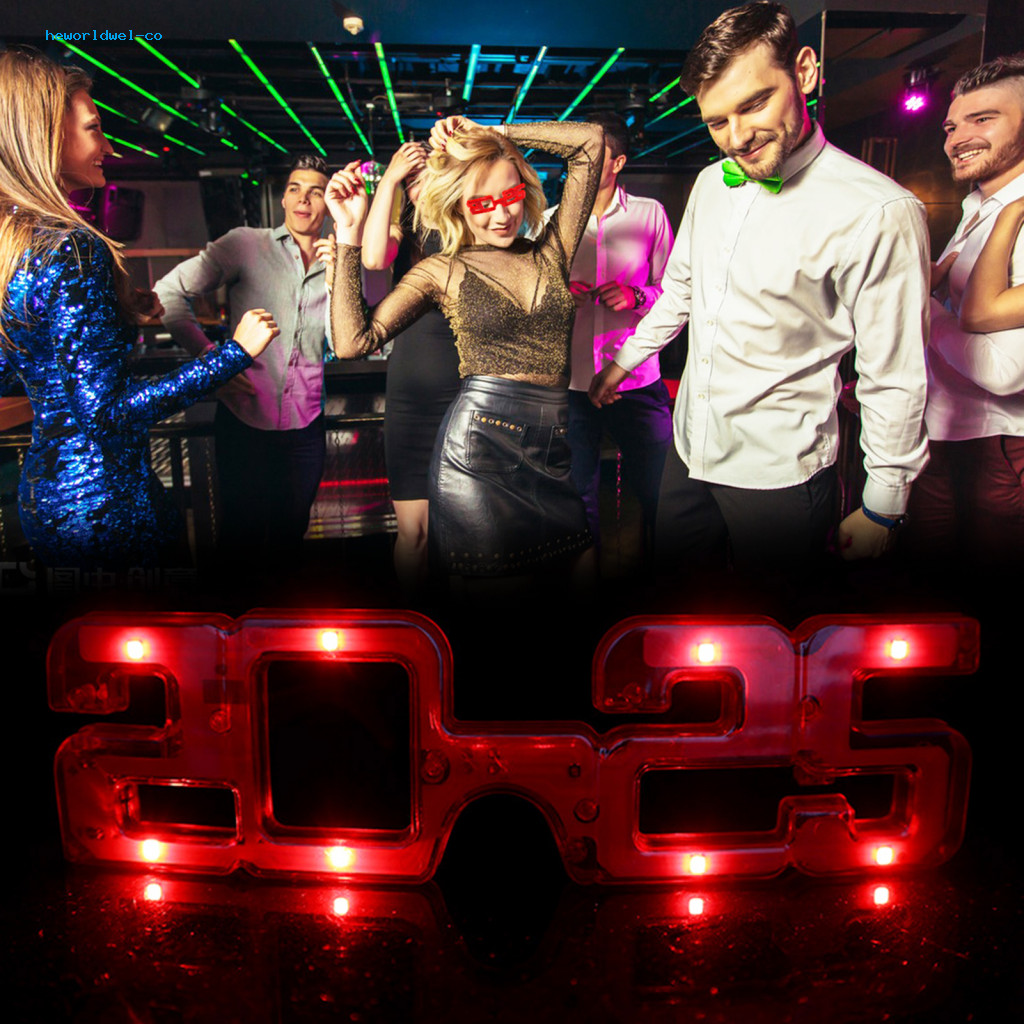 Fun Light-up Party Favors New Year Glasses 2025 Led Light Up for 3 ...