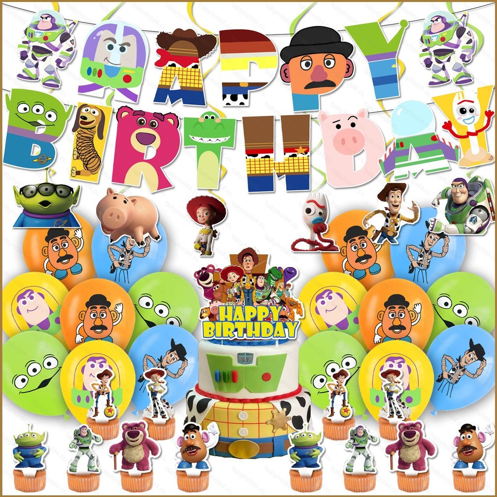 Toy Story Decoraciones De La Fiesta De Cumpleaños banner cake topper ...