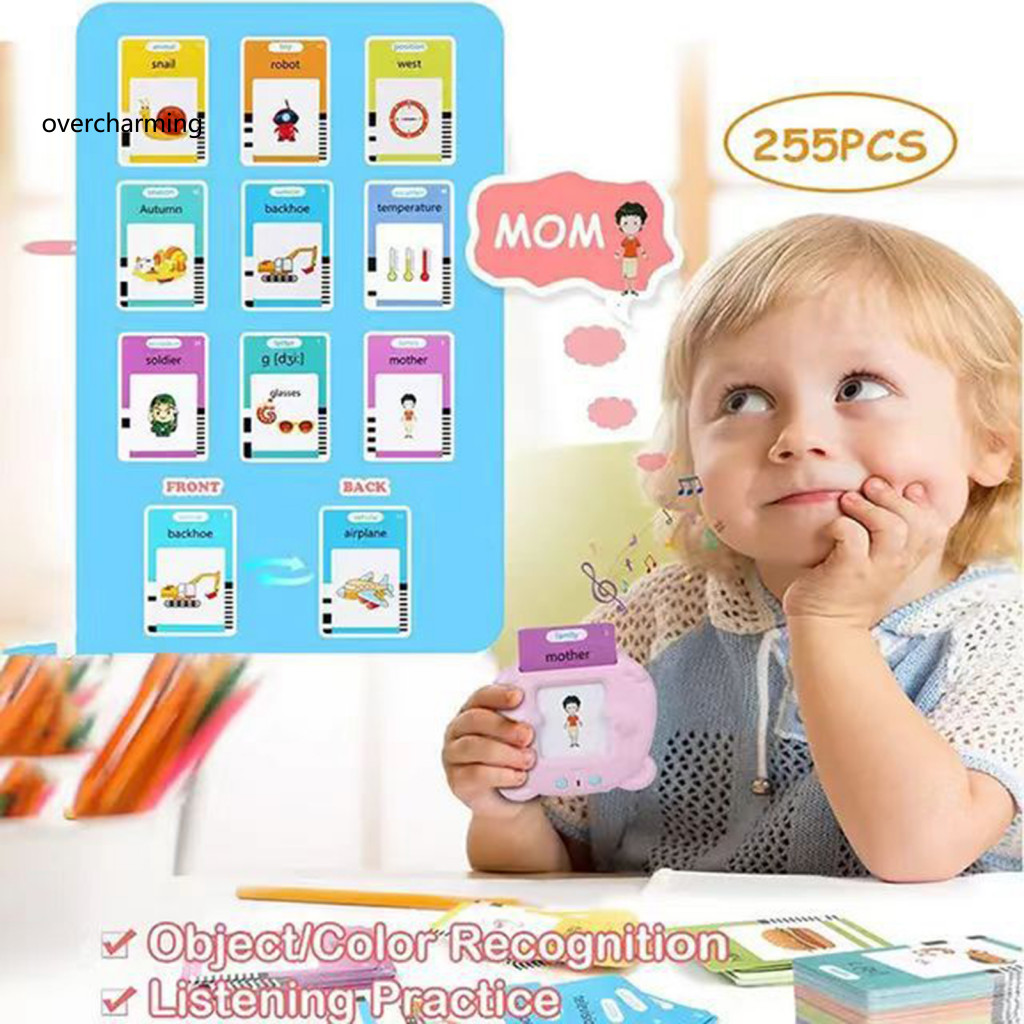 Alphabet Flashcards Machine Talking Flashcard Toy Flash Cards for Kids ...