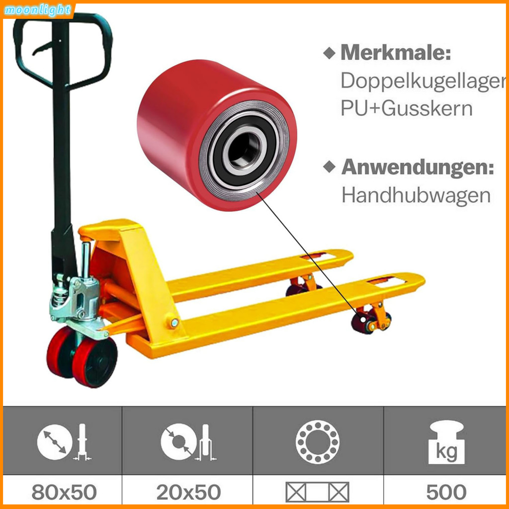 Replacement Wheel Heavy-duty Caster 500kg Load-capacity Trolley Castors ...
