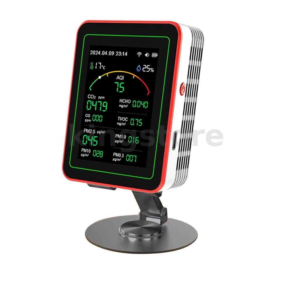 Monitor De Calidad Del Aire 15 En 1 Probador Inteligente CO TVOC HCHO ...