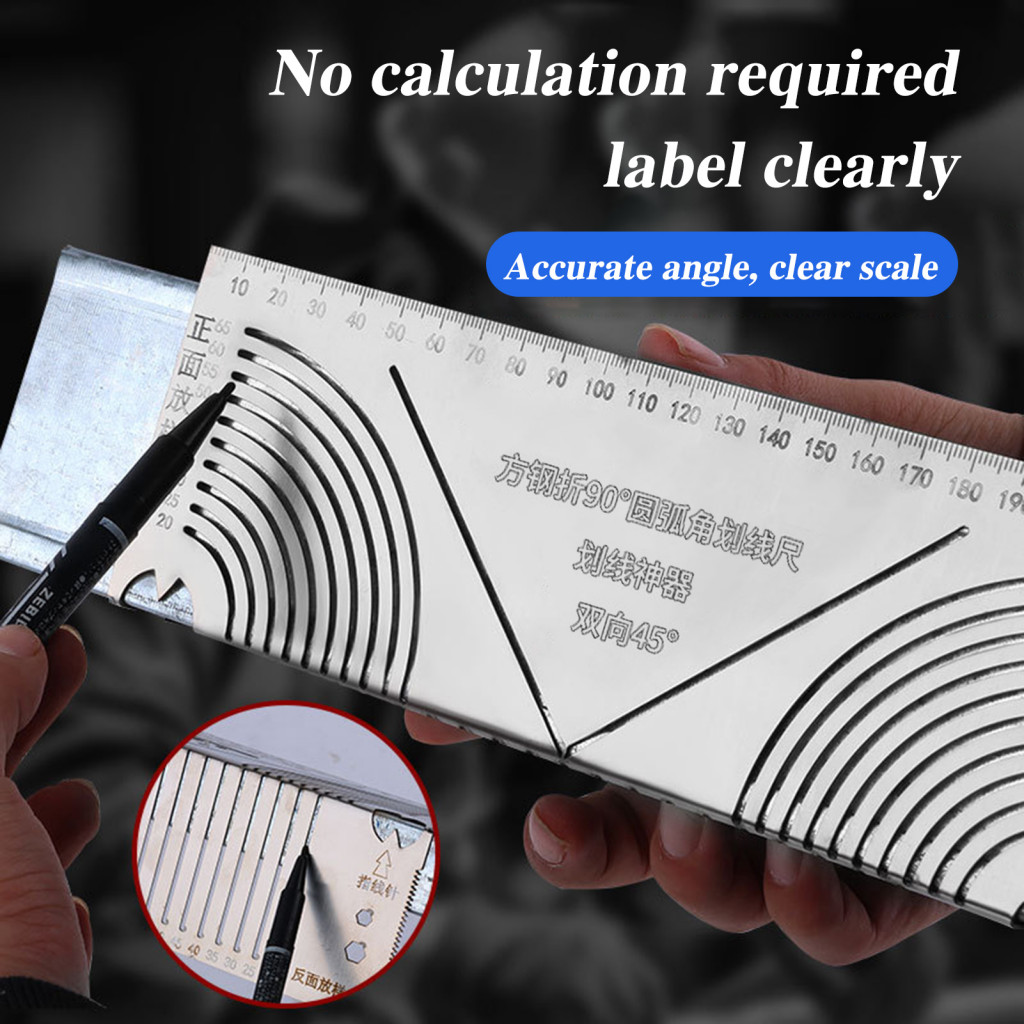 Sheet Metal Marking Tool Steel Curve Adjustable for Precise Arc and ...