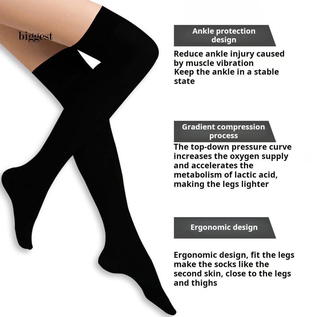 Women Socks 20-30 Mmhg Compression Stockings Thigh High for Men and ...
