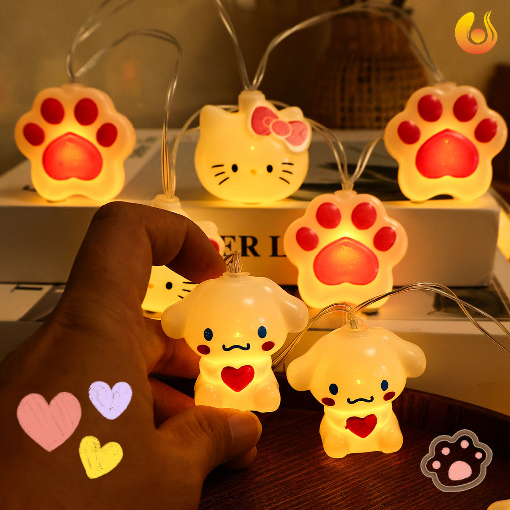 1.5M Serie Sanrio Lindo Hello Kitty Cinnamoroll Luz De La Cadena-Hada ...