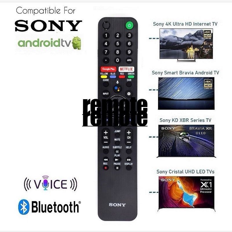 Mando A Distancia Bluetooth Sony Bravia Android TV 4K Ultra HD RMT ...