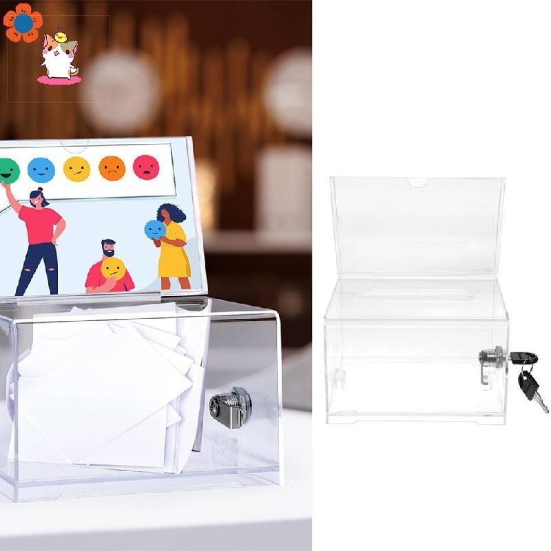 Caja De Urnas Acrílico Para Tarjetas De Visita Dinero Para La ...