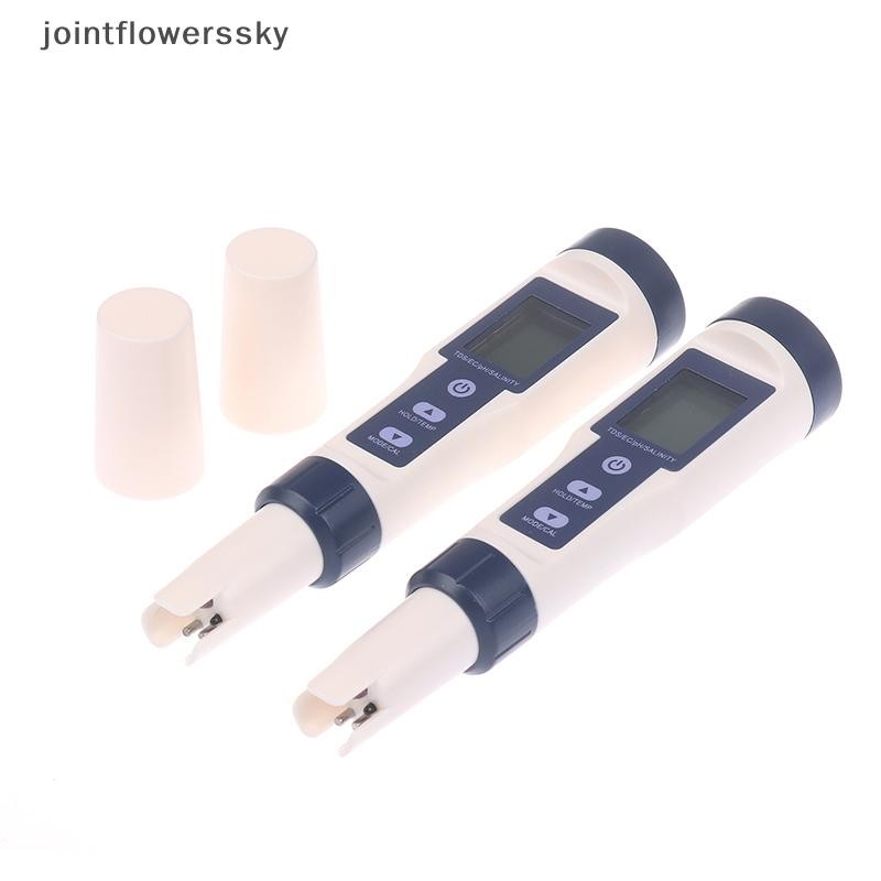 5 En 1 PH TDS EC Temperatura Salinidad Medidor Digital Impermeable Con Función De Calibración ...