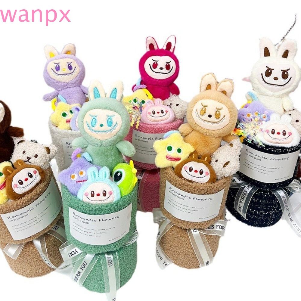 WANPX Labubu Ramo De Muñecas De Peluche , Flores De Dibujos Animados ...