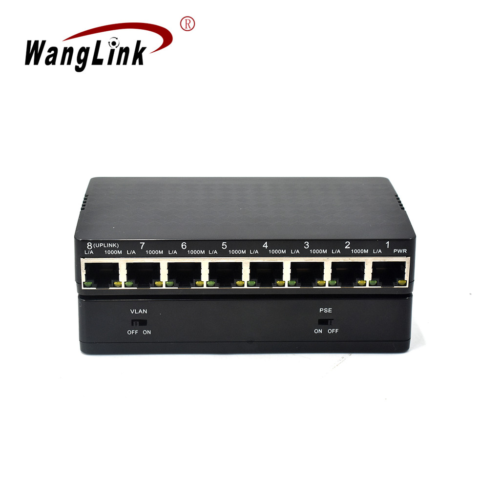 Wanglink Reverse Poe Gigabit 8 Puertos Rpoe Switch 1000m Soporta VLAN ...