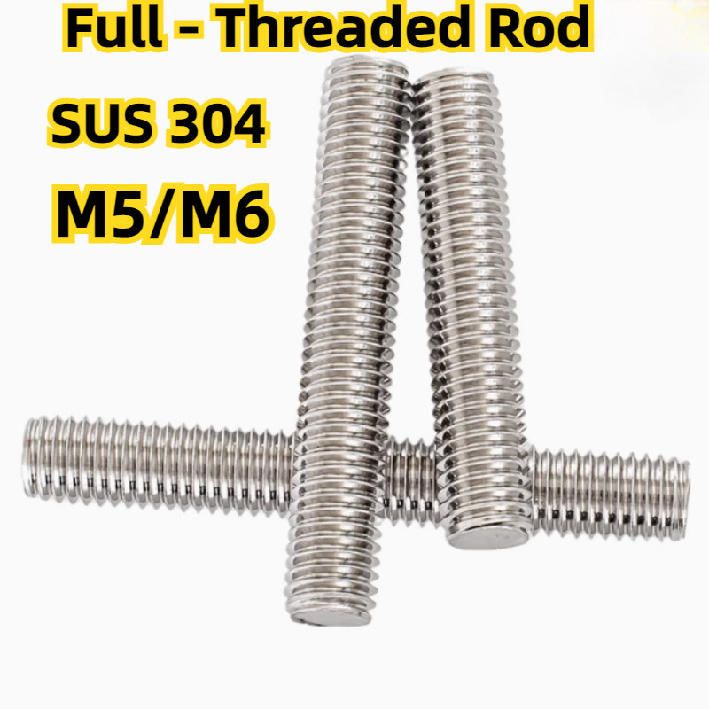 \ [Alc\] 304 Acero Inoxidable Tornillo De Varilla De Tornillo Sin Cabeza M5 / M6 | Shopee Colombia