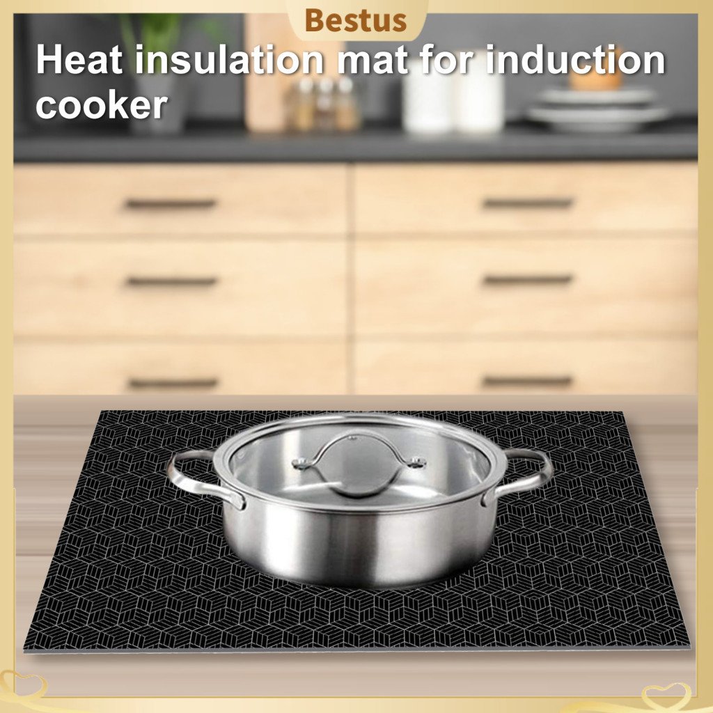 Stove Damage Prevention Induction Cooktop Mat Fireproof Silicone Top ...