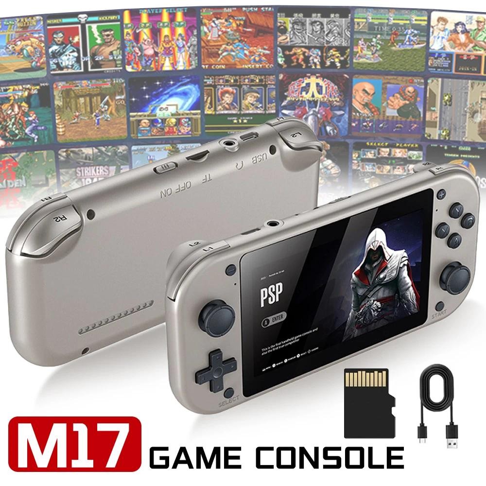 M17 Consola De Juegos De Mano 64G 128GB 4,3 Pulgadas Consolas Retro ...