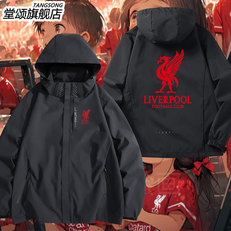 2024 Liverpool Jersey Fan Sarah Chaqueta Al Aire Libre Impreso Chaqueta ...