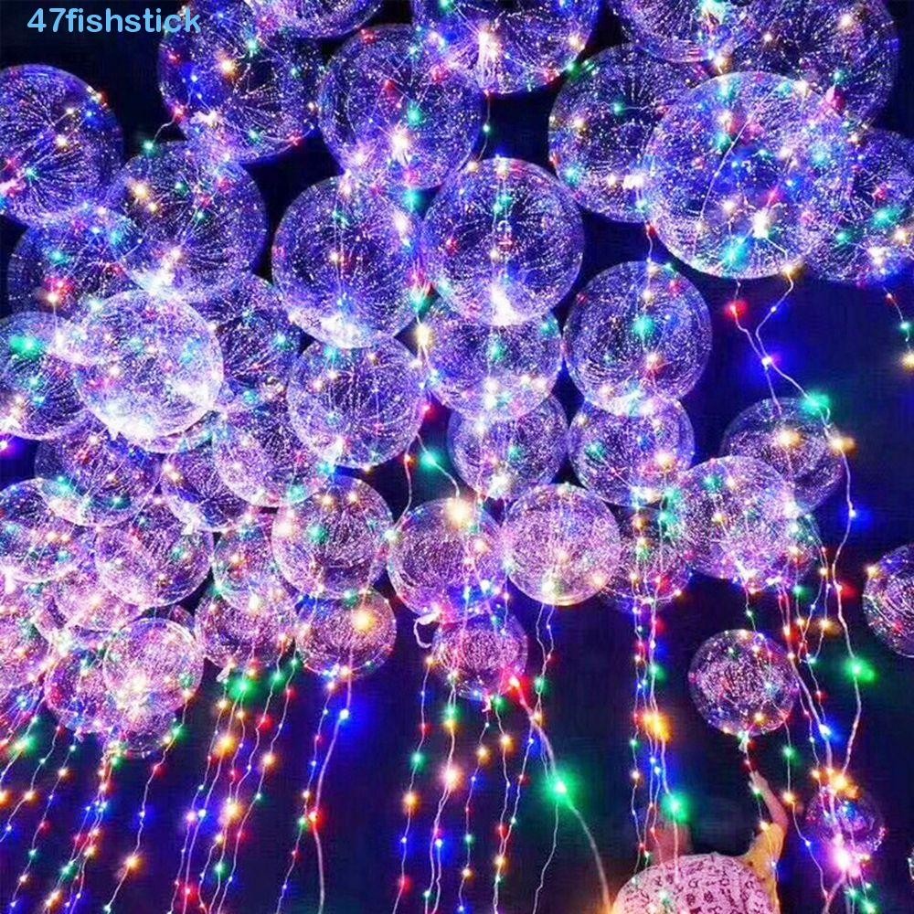 FISHSTICK Globos De Burbujas De Helio Luminoso LED Mango De Luz Con ...