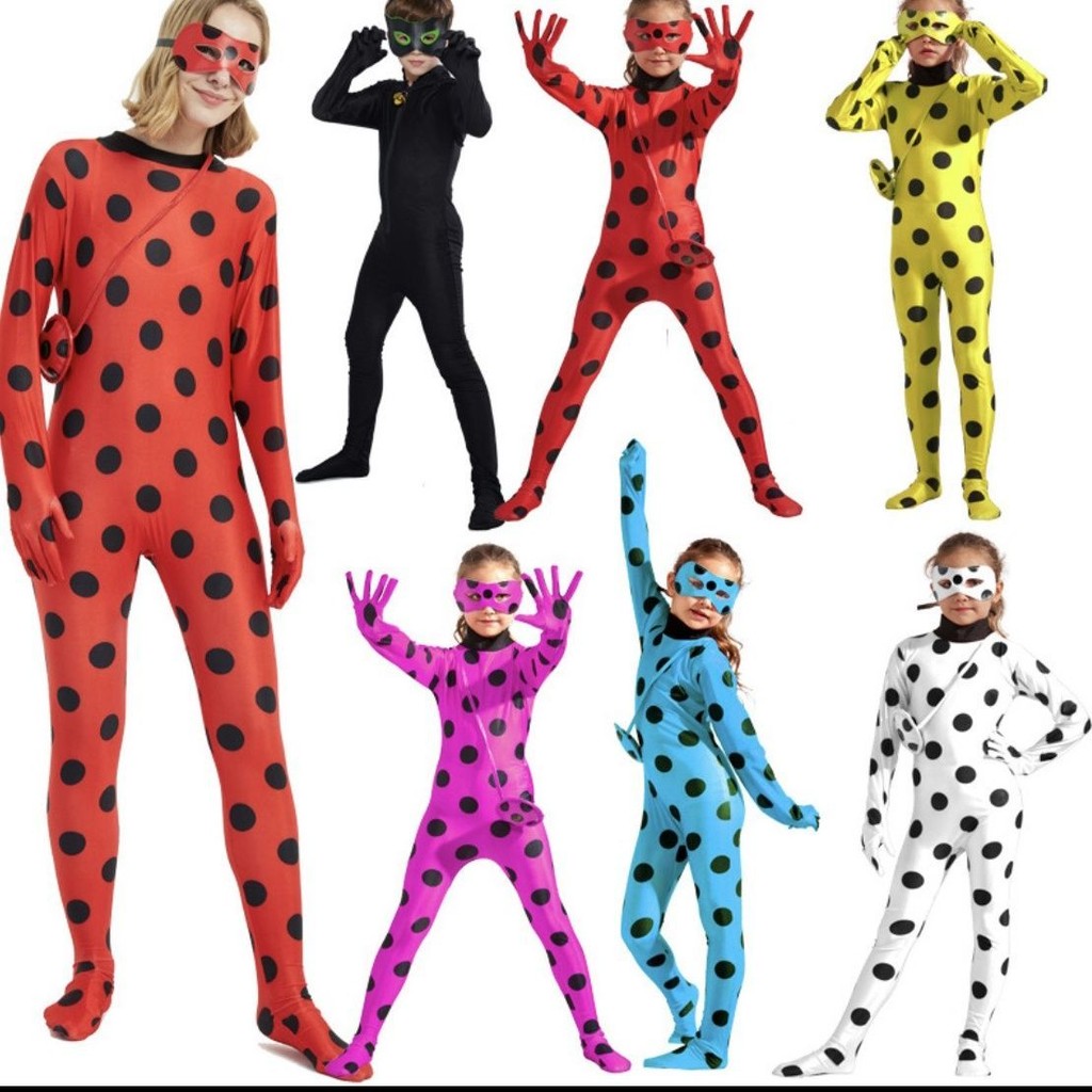 Ladybug Play Radi Anime Jumpsuit Cosplay Rendimiento Día De Los Padres ...