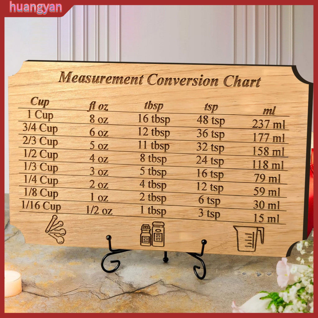 Rv Kitchen Essentials Wood Cutting Board Wooden Baking Measurement ...