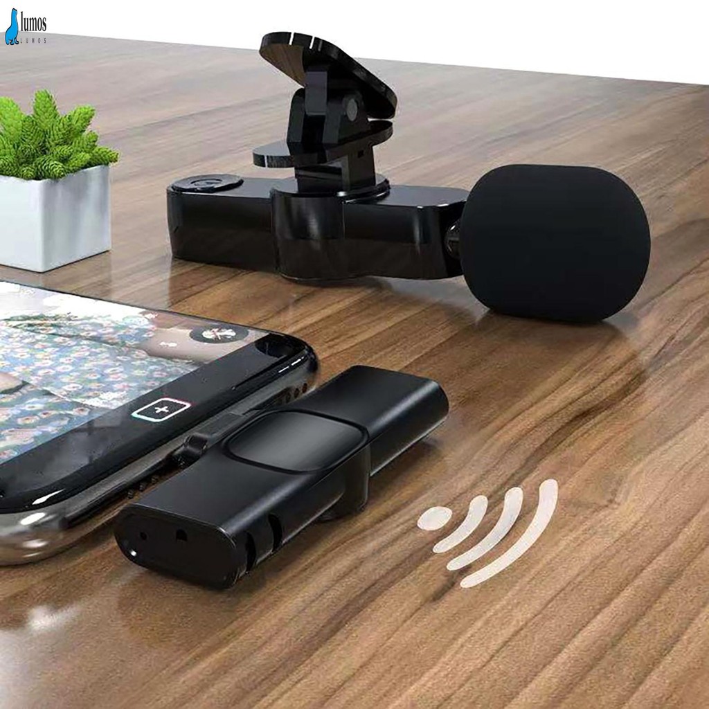 Micrófono De Solapa Inalámbrico 360 ° Recepción De Sonido Grabación ...