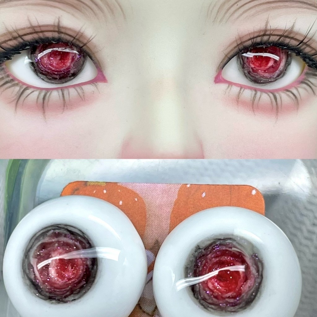 [Black Buck Rose] Bjd Ojo De Yeso Casero Estilo Grabado Rosa De Estilo ...