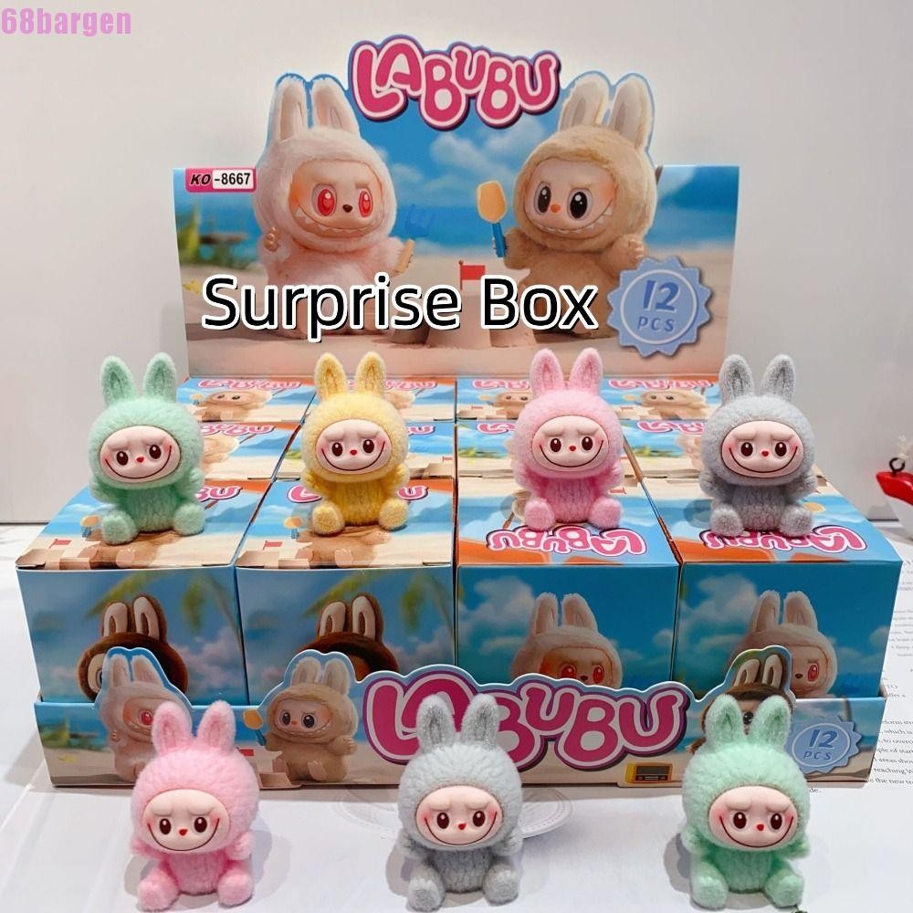 BARGEN 3pcs Labubu Anime Figura , Flocado De Tela Tipo Aleatorio Tiempo ...