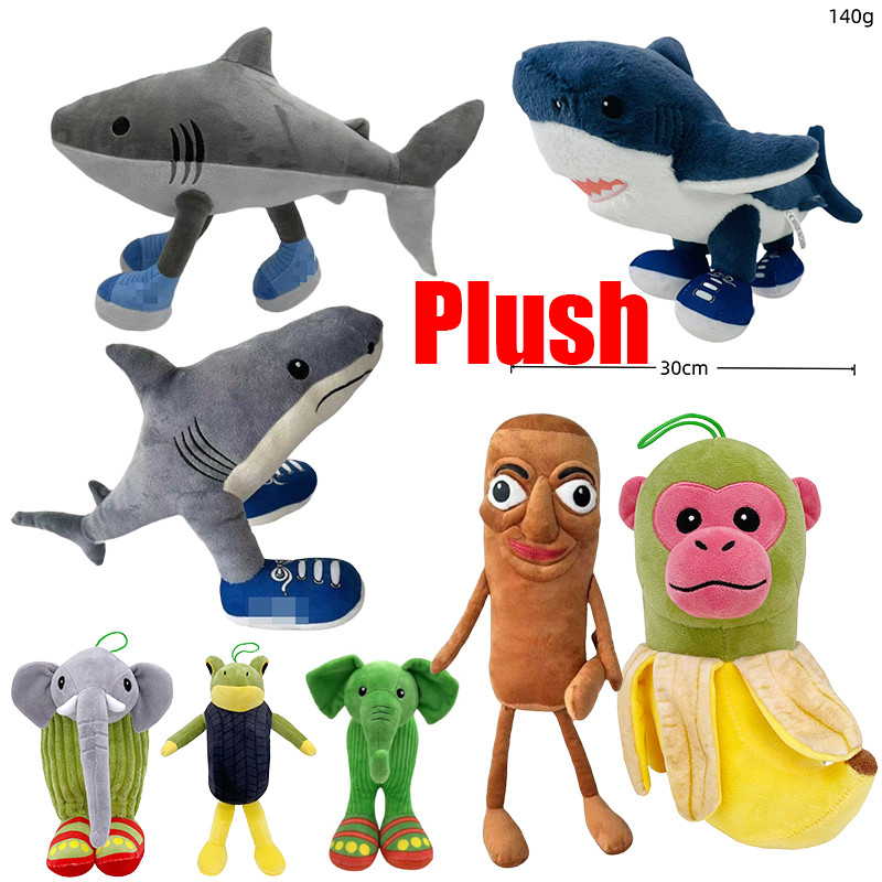 Juguete De Peluche Tung Sahur VS Tralalero Tralala Muñeca Juguetes ...