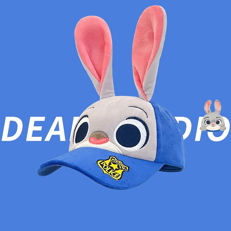 Sombrero Plano Judy Conejo Oficial Cos Gorra De Béisbol Femenina Linda ...